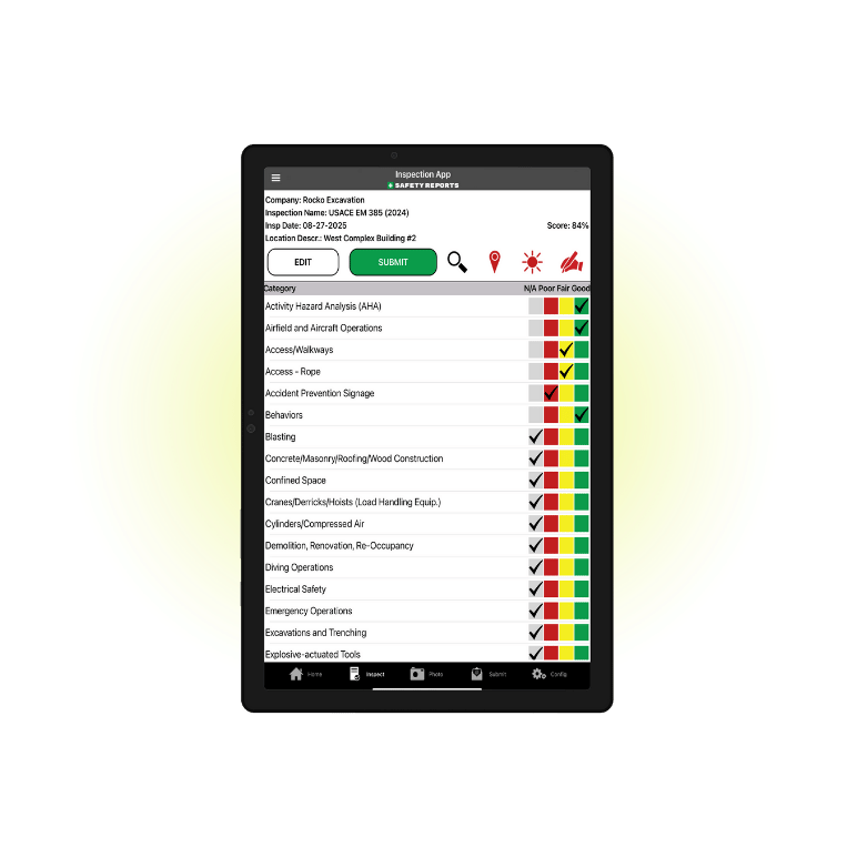Stay Contract-Ready with the EM 385-1-1 (2024) Safety Inspection Checklist